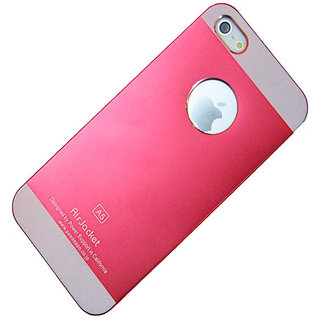 Air Jacket Metal Back Case Cover for Apple iPhone 5 - Red
