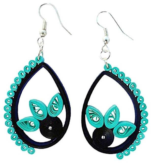 Fancy Quilling Earrings 2025 www.alhudapk