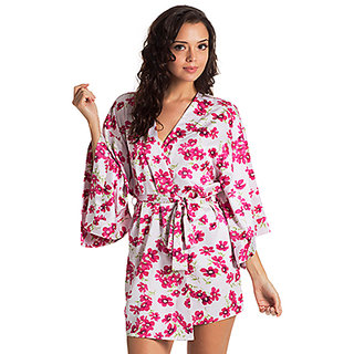 Buy Prettysecrets Fuschia Periwinkle Kimono Wrap Online @ ₹1299 from ...