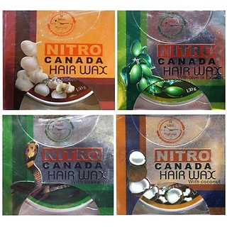 Buy NITRO CANADA HAIR WAX 150GM (PACK OF 4, MIX FLAVOUR) Online @ ₹999 ...