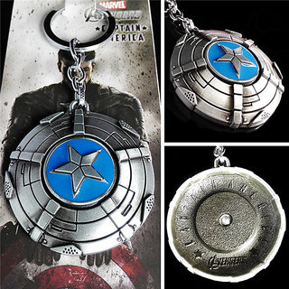 Buy The Avengers Captain America Shield 3D Logo Silver 5cm Metal ...