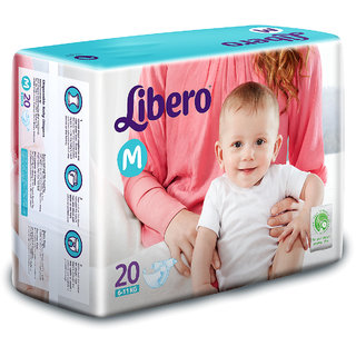 Shop Libero Open Diapers For baby - Medium (40 Pieces) Online - Shopclues