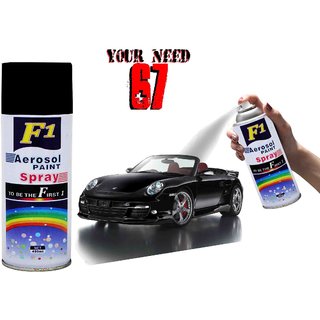 Buy F1 Aerosol Spray Paint Black Shining For Multipurpose(Car,Bike ...