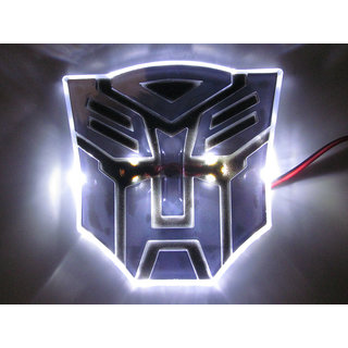 Buy Transformers 3D Autobots LED Logo for Car SUV Sedan Sticker Badge ...