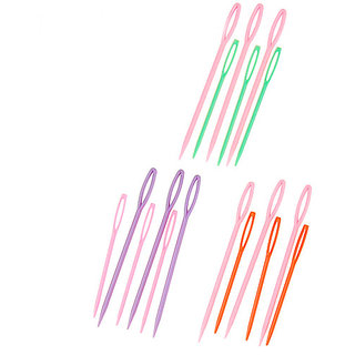 Buy 6pcs 2 Sizes Darning Threading Plastic Plaiting Needles Online ...