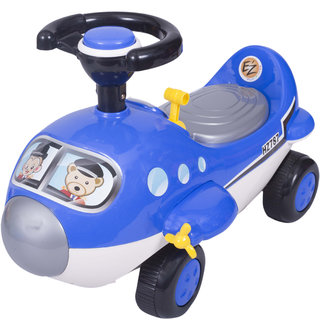 Buy Ez Playmates Mini Cartoon Plane Ride On Blue Online @ ₹1700 from ...