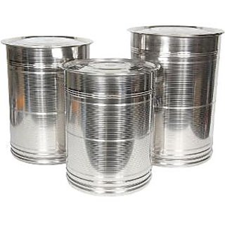 Buy Stainless Steel Container for Rice,Atta,Water storage 10 ltr Online ...