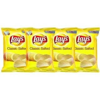 Buy Lays Potato Chips - Classic Salted - 52 gm Pack (Pack of 4) Online ...