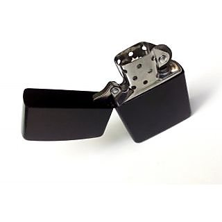 Buy Earth Black Metal Flip Up Refillable Cigarette Lighter Online ...