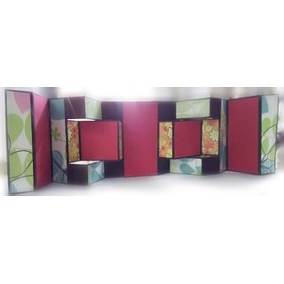 Buy 3d tri shutter card handmade die cut Online @ ₹600 from ShopClues