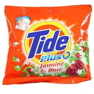 Buy Tide Plus Detergent Powder - Jasmine Rose, 500 gm Pouch Online @ ₹46 from ShopClues