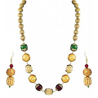 Buy Zaveri Pearls Panchratna Bor Mala Necklace Set-ZPFK4233 Online ...