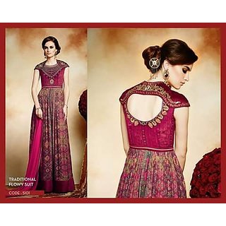 Buy Traditional Flowy Suit Online @ ₹3010 from ShopClues