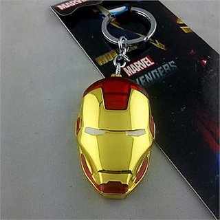 Buy IRON MAN MASK red metallic keychain Premium Quality Online @ ₹395 ...