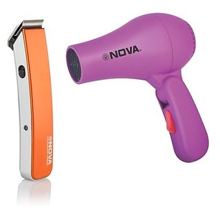 Nova Grooming Combo - NHD 2850 Hair Dryer and Trendy Trimmer