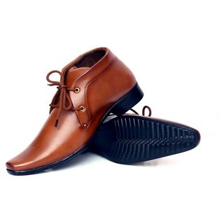 Buy La Shades, High Ankle Party Wear Exclusive Tan Color Shoes for Men ...