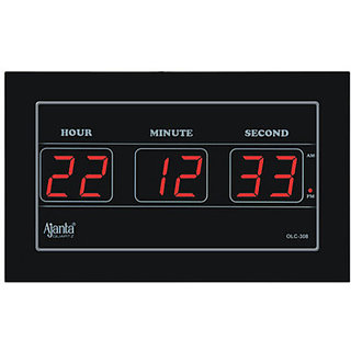 Buy Ajanta digital wall clock olc 308 Online @ ₹915 from ShopClues