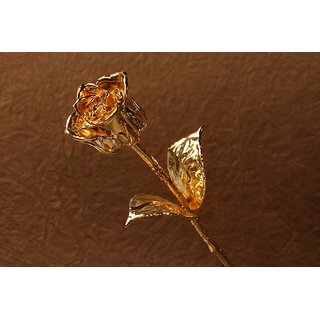 Real rose plated with 24ct Gold