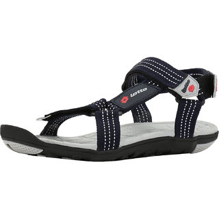 Buy Lotto Mens Black Velcro Sandals Online @ ₹849 from ShopClues