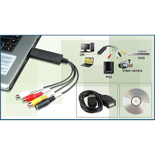 Online EASY CAP DC-60 Video Capture USB AV VHS TV TO DVD S-VIDEO DV ...