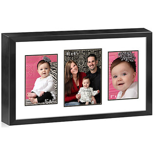Buy Elegant Arts & Frames Metallic 3 Pocket Collage Photo Frame In 40 ...