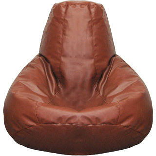 Buy Fat Finger Fabric Xxxl Bean Bag Cover - (Chestnut 1, 28 Inch X 42 ...