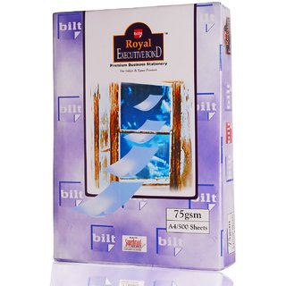Buy Bilt Royal Executive Bond Paper - A4, 75 GSM, White+B316 Online ...