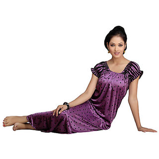 Buy Nightwear Online | Designer Honeymoon Nightwear Satin Lycra| Online ...