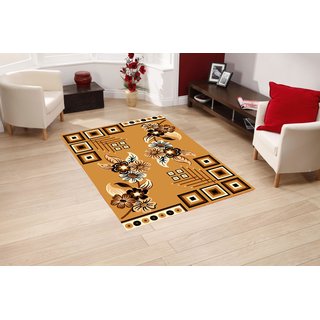 Buy Presto Gold Colour Geometrical Carpet (ICLMH668GOLDC3X5) Online ...