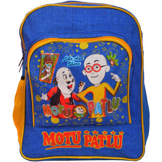 Buy Motu Patlu Blue School Bag for Kids Online @ ₹349 from ShopClues