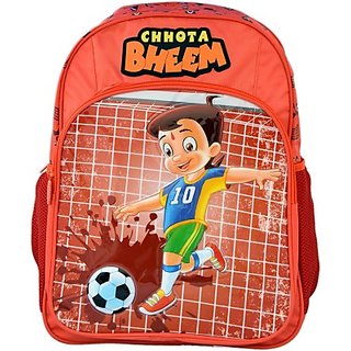 Buy Chhota Bheem Chhota Bheem Bag Waterproof School Bag (Red, 14 inch ...