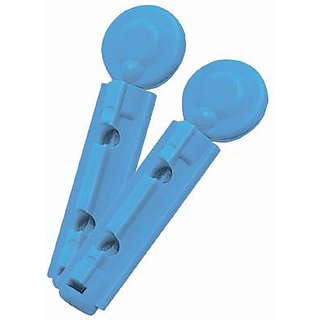 Buy 100 PCS HIGH QUALITY BLUE ROUND LANCETS FOR ALL LANCING DEVICES ...