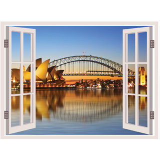 Buy Decor Kafe Sydney Opera House Window Illusion 24x18(inch) Online ...