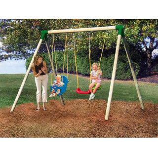 Buy Little tikes Oslo Wood Swing Set 3-in-1 Online @ ₹42999 from ShopClues