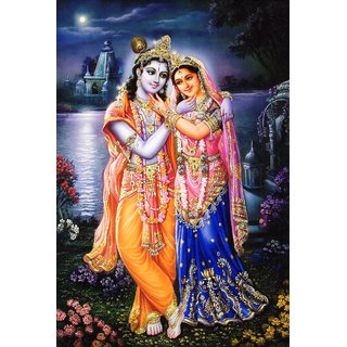 Buy Tallenge - Radha Krishna Evening At Lake - A3 Size Rolled Poster Online @ ₹199 from ShopClues