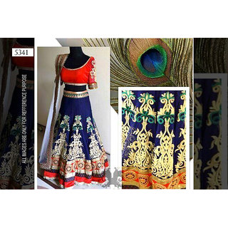Buy Velvet Lenga Net Blouse Dupin Work Online @ ₹3999 from ShopClues