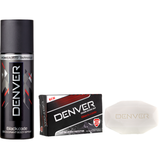 Buy Exclusive combo Denver Black Code Soap 75 Gm (pack of 3)+ Denver ...