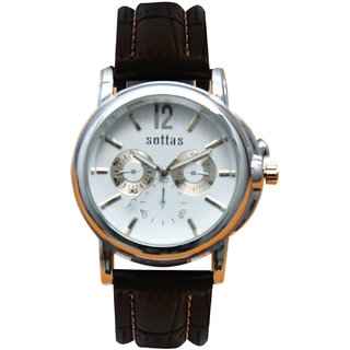 Sottas Sports Analog White Dial Watch