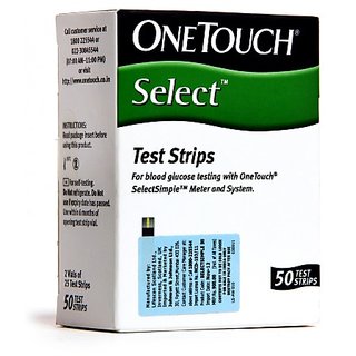 Buy one touch 50 test strips pack Online @ ₹1095 from ShopClues