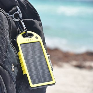 Buy Water And Dust Resistant Solar Power Bank Yellow Online @ ₹1045 ...