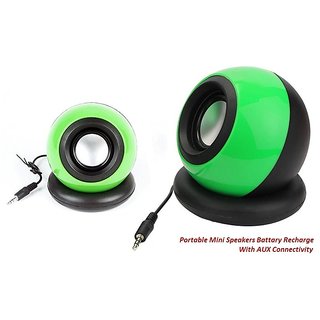 Buy Portable Mini AUX Speakers with Battery Rechargable for Mobile ...