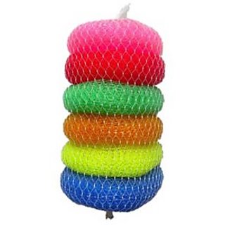 Online Set of 6 Plastic dish scrubber. Prices - Shopclues India