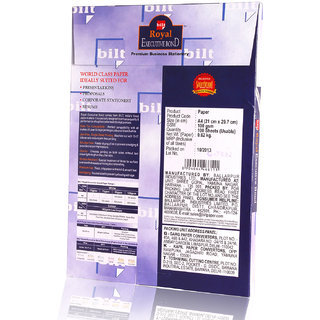 Buy Bilt Royal Executive Bond Paper A4 Camelle 100 Gsm 500 Sheets ...