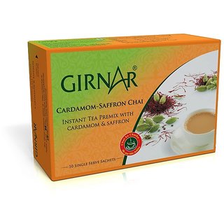 Buy Girnar Instant Tea Premix With Cardamom-Saffron (10 Sachets) Online ...