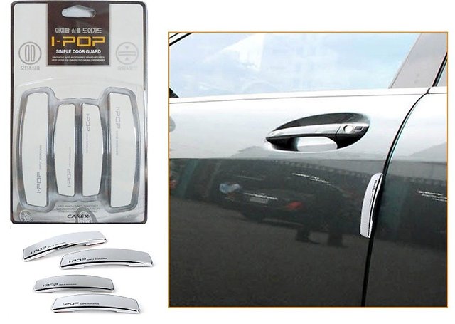 Buy i pop Simple White Car Door Scratch Guard Protector ipop For Maruti Suzuki Baleno Online 269 from ShopClues
