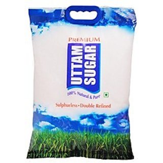 Buy Uttam Double Refined Sulphurless Sugar 5000 gm Online @ ₹300 from ...