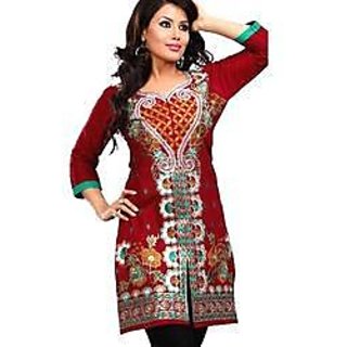 Buy gujarati Cotton kurti Multicolour Online @ ₹540 from ShopClues