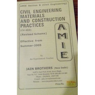 Buy AMIE - Section B (Civil Engineering) CIVIL ENGINEERING MATERIALS ...