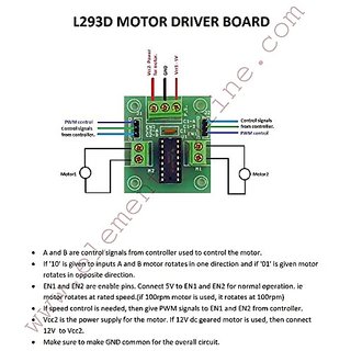 Buy motor driver - L293D Ic Based Dc Motor / Stepper Motor Driver Board ...