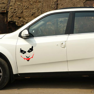 Buy Joker Radium Reflective Decal for Hood, Rear Windshield and for ...